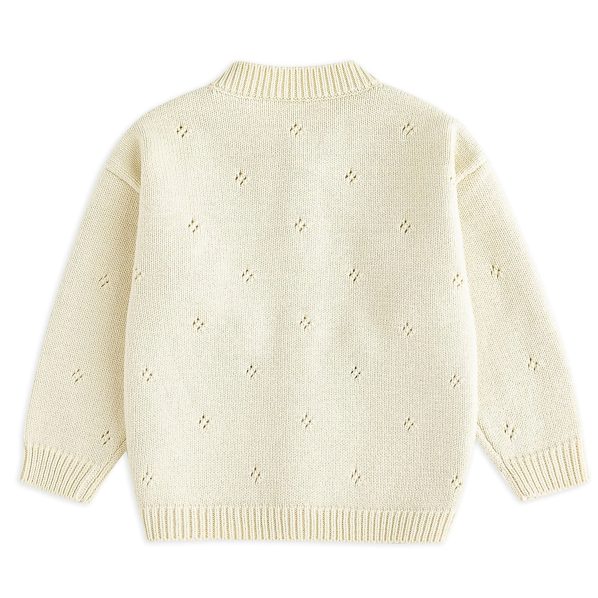Curipeer Baby Girls Thin Sweater Crewneck Lightweight Open Front Knitted Toddler Cardigans