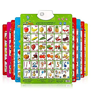 Wall Chart,NACOLA Baby Early Education Audio Digital Learning Chart Preschool Toy, Sound Toys for Kids-Pinyin