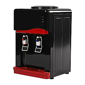 Countertop Water Dispenser 5 Gallon Water Cooler Dispenser Cold and Hot Water Dispenser with Child Safety Lock, Top Loading Water Dispenser