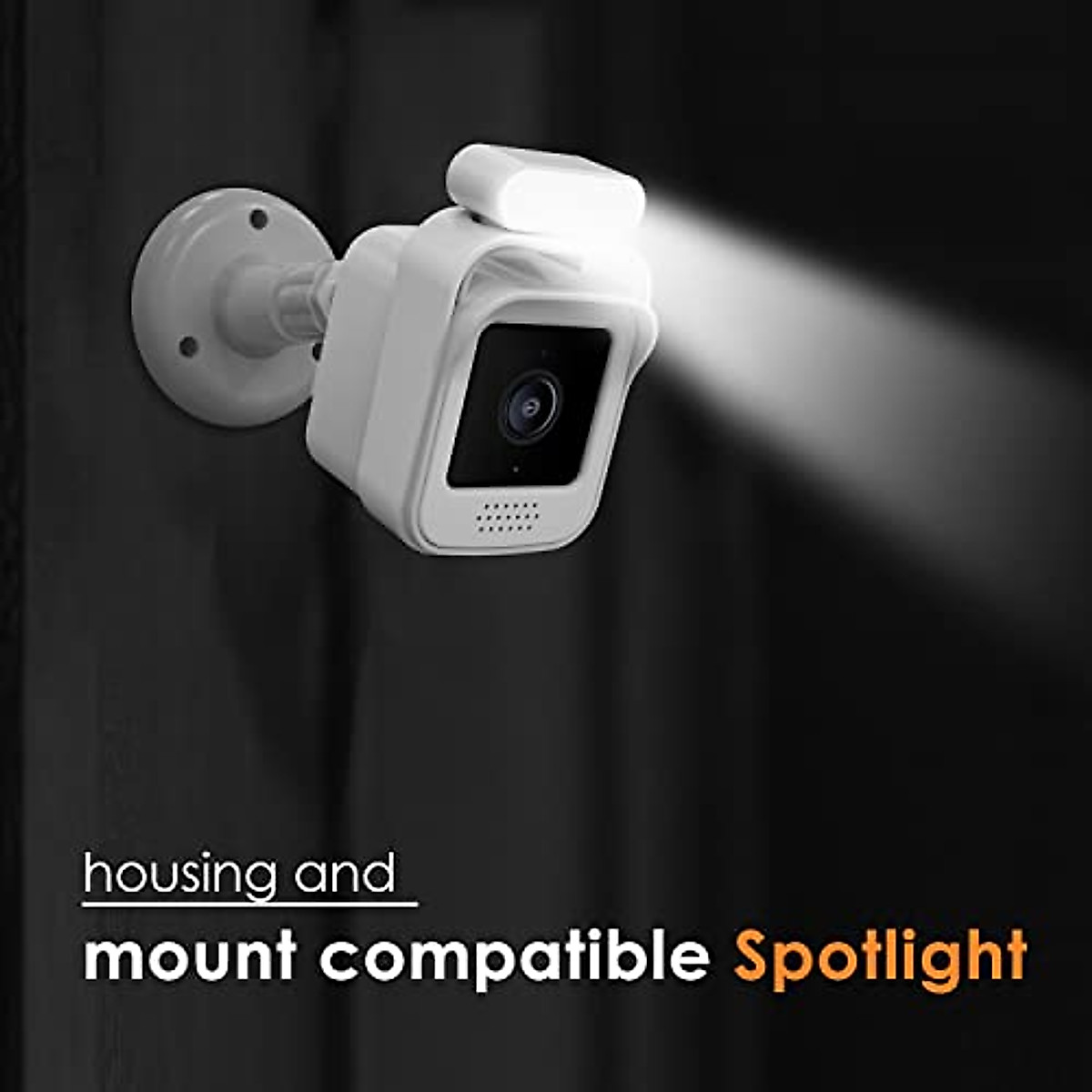 All-New Wall Mount for Wyze Cam V3 Camera (2-Pack),Compatible Wyze Spotlight Indoor/Outdoor Security Accessories Weatherproof Protective Cover and 360° Adjustable mounting Bracket Housing, White
