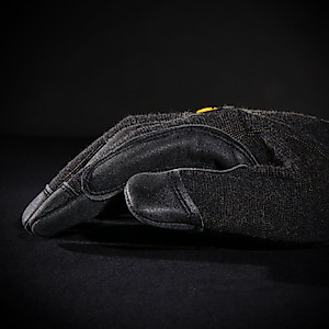 Ironclad HEATWORX REINFORCED; Heat and Cut Resistant Gloves, Palm Heat Protection Rated up to 450°F, (1 Pair), Black