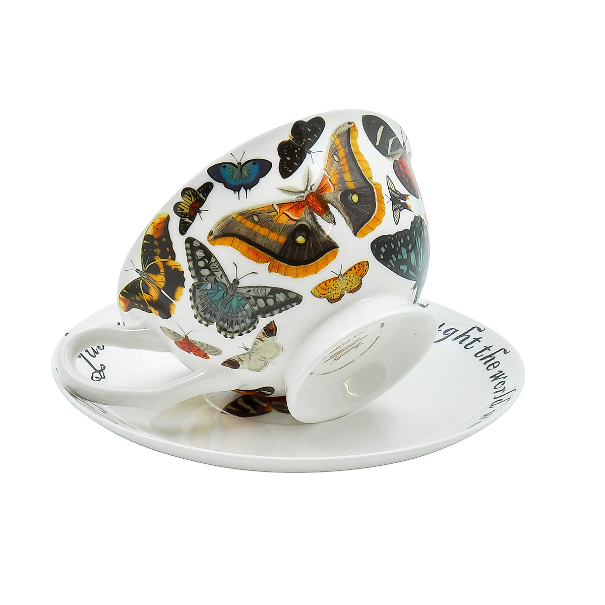 Tea Cups London Cup & Saucer Butterfly, 210 ml (7 fl oz)