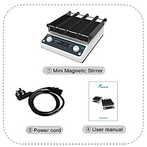 JOANLAB Lab Orbital Shaker Mixer 40-200rpm Adjustable, Timed and Continuous Modes,Digital Orbital Rotator Shaker (OS-20PRO)