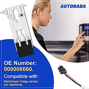 AUTOBABA 000008660 Ice Thickness Probe Assembly Compatible with Manitowoc Indigo Series Ice Machine Ice Machine Parts for Manitowoc 8660 Ice Thickness Control