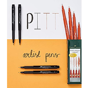 Faber Castell 167188 Water-Based Markers, Pit Artist Pen, 188, Sungin, Small