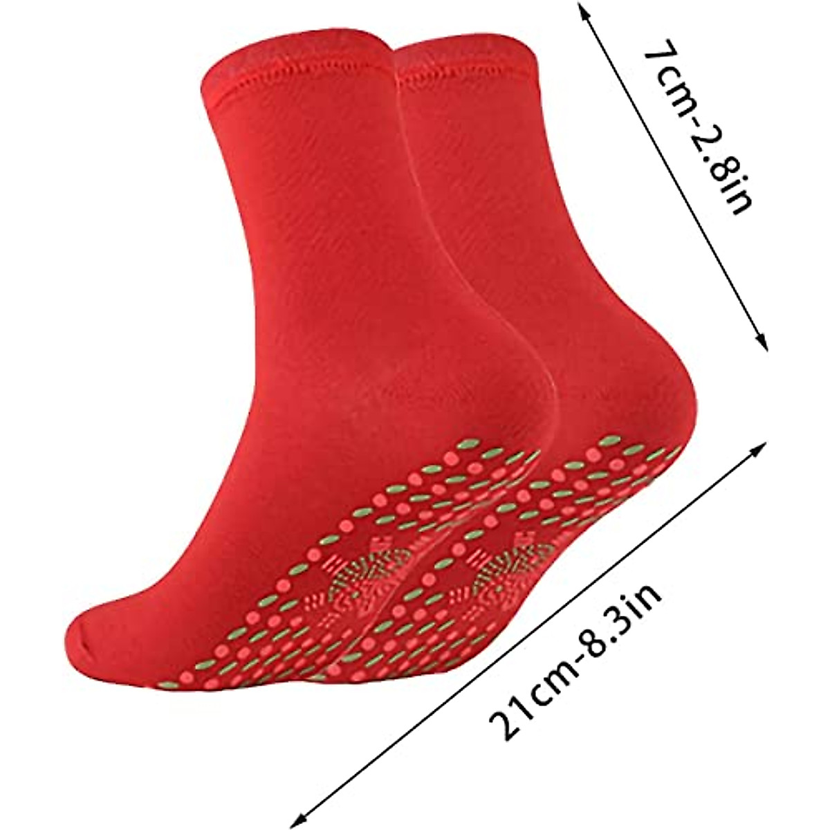 3 Pair Self-Heating Socks for Men Women, Unisex Therapy Magnetic Socks Washable Anti-Freezing Self Heating Socks Insulated Cold Weather for Outdoor Hunting Camping Hiking (Black)