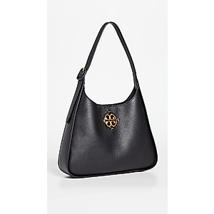 Tory Burch Women's Miller Hobo Bag, Black, One Size