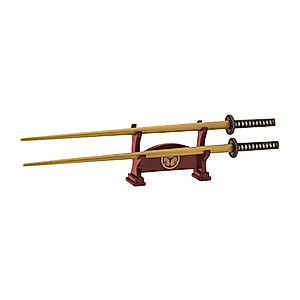 Japanese Samurai Katana Chopsticks - Three Heros (Ieyasu Tokugawa) / with a sword stool type chopstick rest