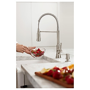 hansgrohe3-inch Bath and Kitchen Sink Soap Dispenser Transitional in Stainless Steel Optic, 04796800