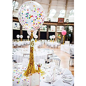 Battife 25000 Pieces Colorful Tissue Paper Confetti 1inch Large Bag Round Confetti for Wedding Birthday Party Celebrations, Multicolor 8.8oz