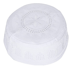 Shanrya Muslim Prayer Hat, Muslim Hat Saudi Arabia Headwear for Daily Wear for Prayer for Men for Women