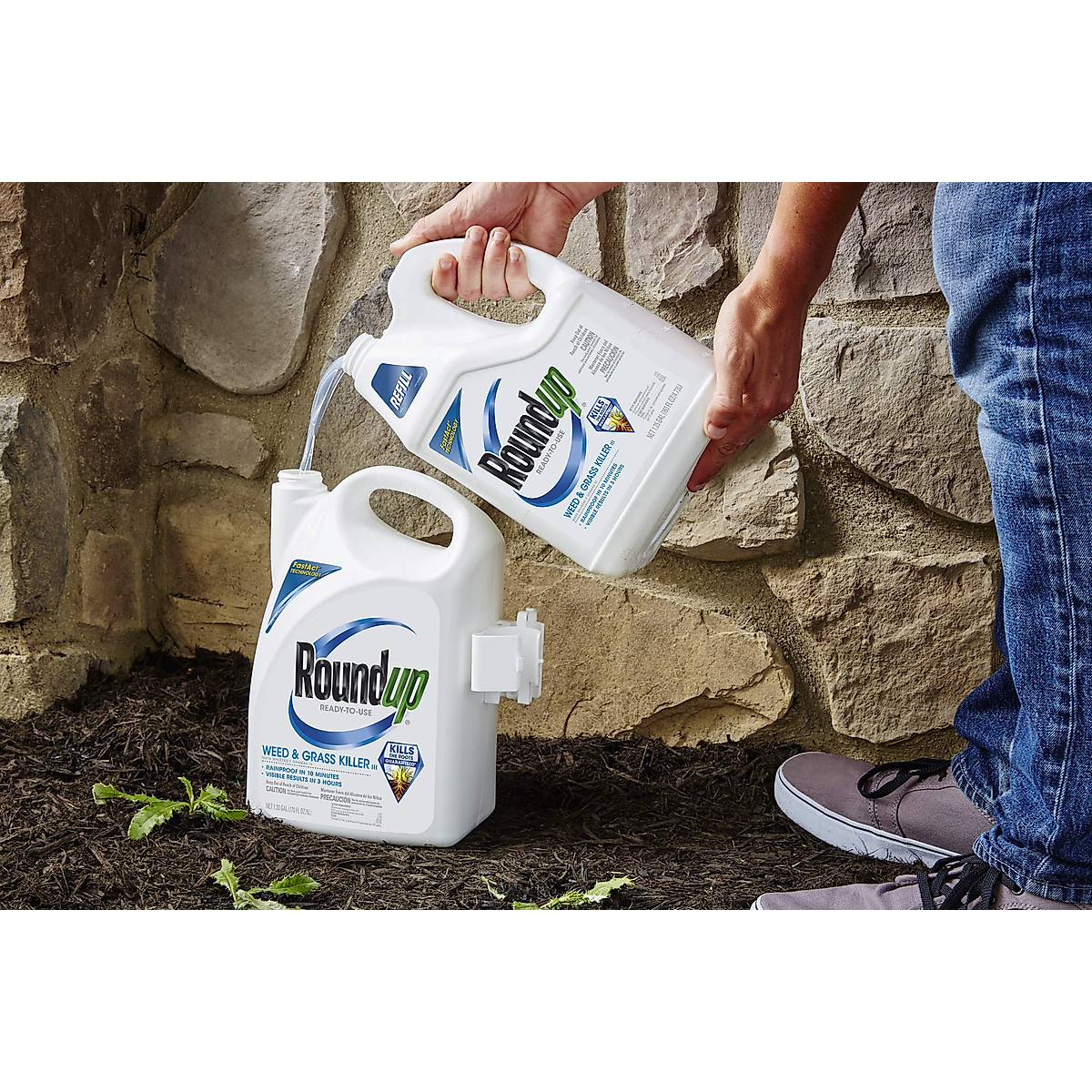 Roundup Ready-To-Use Weed & Grass Killer III Refill, 1.25 gal.