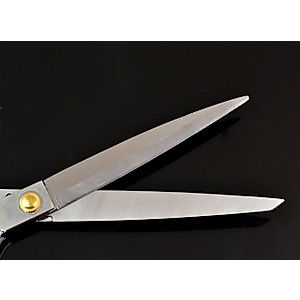 eZthings® Heavy Duty 10.5" Scissors For Cutting Fabric, Leather, and Raw Materials (10.5 Inch Silver)