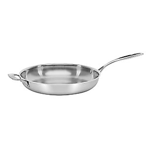Cuisinart Custom-Clad 5-Ply Stainless Steel 12-Inch Fry Pan with Helper Handle, CC522-30H