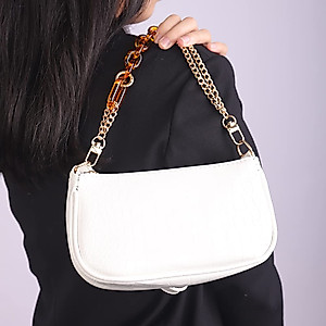 Wiwpar Acrylic Amber Bag Chain Shoulder Bag Purse Replacement Chain Straps for Women's Handbags (Style 4)