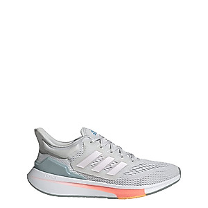 adidas Women's EQ21 Running Shoe, Dash Grey/Almost Pink/Acid Red, 11