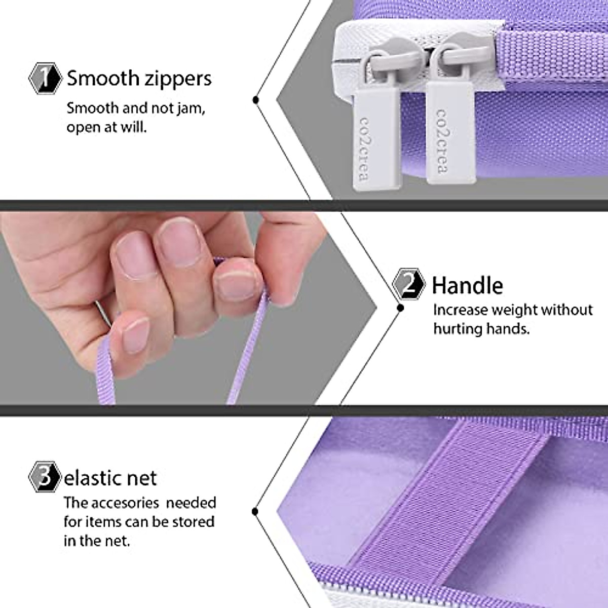 co2CREA Hard Case Replacement for HP Sprocket Portable 2x3 Instant Photo Printer (Lilac Case)