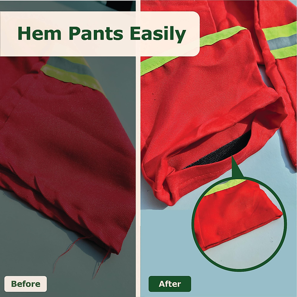 (26 FT x 1 Inch) Stick On for Fabric, No Sew Sticky Back Patches for Clothes, Curtains - Double Sided Hook and Loop Tape Strips with Adhesive for Fabric & Clothing Backing, No Sewing No Iron, Black