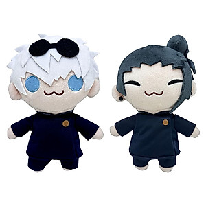 Geto Suguru Anime Soft Figure, 21cm Cute Character Stuffed Pillow Figures Cushion Cartoon Home Sofa Decoration for Fans