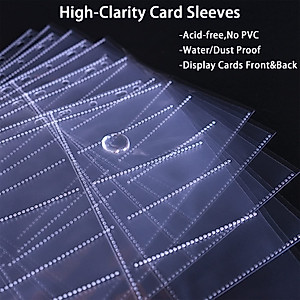 30 Pack A5 Mini 3 Ring Binder Photo Sleeves (15 Pack)