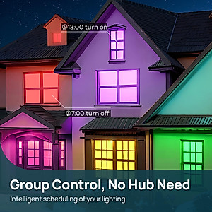 Linkind Smart Light Bulbs, 1600LM (100W Equivalent) Smart Bulb, Work with Alexa & Google Home, RGBTW Color Changing Bulb Music Sync, 2.4GHz Wi-Fi & Bluetooth, LED Alexa Light Bulbs 14W, A21 E26, 2Pack