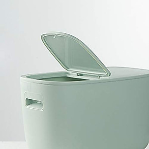 Hemoton Rice Storage Case Multifunctional Proof Bean Grain Cereal Box Rice Container Cylinder for Kitchen Restaurant Green