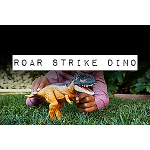 Jurassic World Skorpiovenator Dinosaur Action Figure Dino Kids Roar Strike Feature with Attack Roar Gift Bundle with 2 My Outlet Mall Stickers