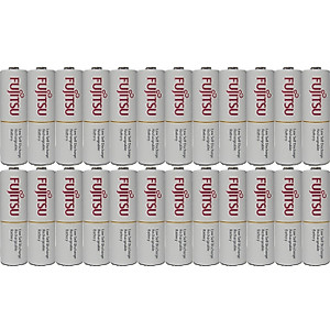 Fujitsu 100 Ready-to-use HR3UTC AA Rechargeable Batteries NiMH 1.2V Min. 1900mAh Made in Japan