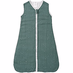 Nightingale Muslin Baby Sleeping Bags - Comfy Sleep Sack and Wearable Blanket for Newborn Babies & Toddlers - Safe & Soft Swaddle Cloth - Starry - 18-24M