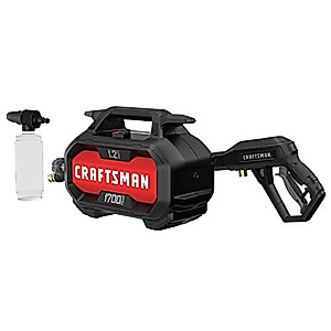 CRAFTSMAN Pressure Washer, 1700 PSI, Compact (CMEPW1700) & Chemical Guys CWS_402_64 Mr. Pink Foaming Car Wash Soap (Works with Foam Cannons, Foam Guns or Bucket Washes), 64 oz., Candy Scent