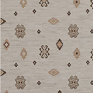 Kilim Pattern Upholstery Fabric Kilim Bohemian Boho Tapestry Tribal Southwestern Turkish Persian Moroccan Mexican Ethnic Fabric by The Yard Meter (2 Yard)