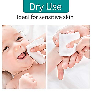 Winner Baby Dry Wipe, 100% Cotton, 600 Count Unscented Cotton Tissues for Baby’s Sensitive Skin