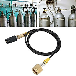 CO2 Cylinder Refill Adapter Hose, 4 9ft CO2 case CO2 Cylinder Direct Adapter, CO2 case Filling Station Charging Adapter For Soda Maker Filling for Bottle