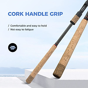 BERRYPRO Salmon & Steelhead Spinning Rod IM8 Carbon Walleye Fishing Rod (8'6''/9'/9'6''/10'/10'6'') (8'6'')