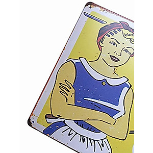 ERLOOD Today's Menu Take It or Leave It Retro Vintage Kitchen Signs Wall Decor Metal Tin Sign 12X 8