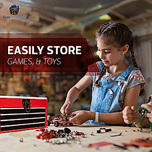 Blue Orchards Tool Chest Paperboard Boxes (Set of 3), Tool Party Gifts, Christmas Gifts, Tool Party Favors, Tool Room Decorations, Birthday Parties, Christmas Gift Wrap, Storage or Display