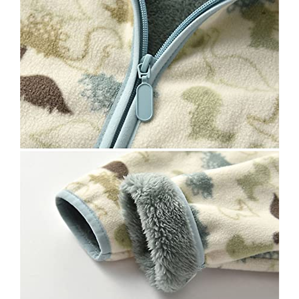 DILIBA Toddler Fleece Jacket Sherpa Baby Boys Girls Lightweight Fall Winter Warm Coats Size 6-7