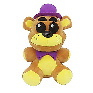 xsmart global: Golden Freddy Purple Hat | Shadow Nightmare Phantom Withered Freddy Plush | Plush Toys 10"