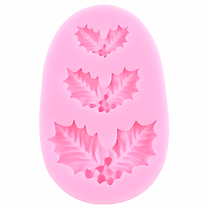 ZiXiang Christmas Silicone Molds Xmas Fondant Molds Christmas Tree Snowflake Bells Gift Box Snowman Holly Leaves Silicone Molds For Cake Decorating Cupcake Topper Candy Chocolate Gum Paste Set Of 7