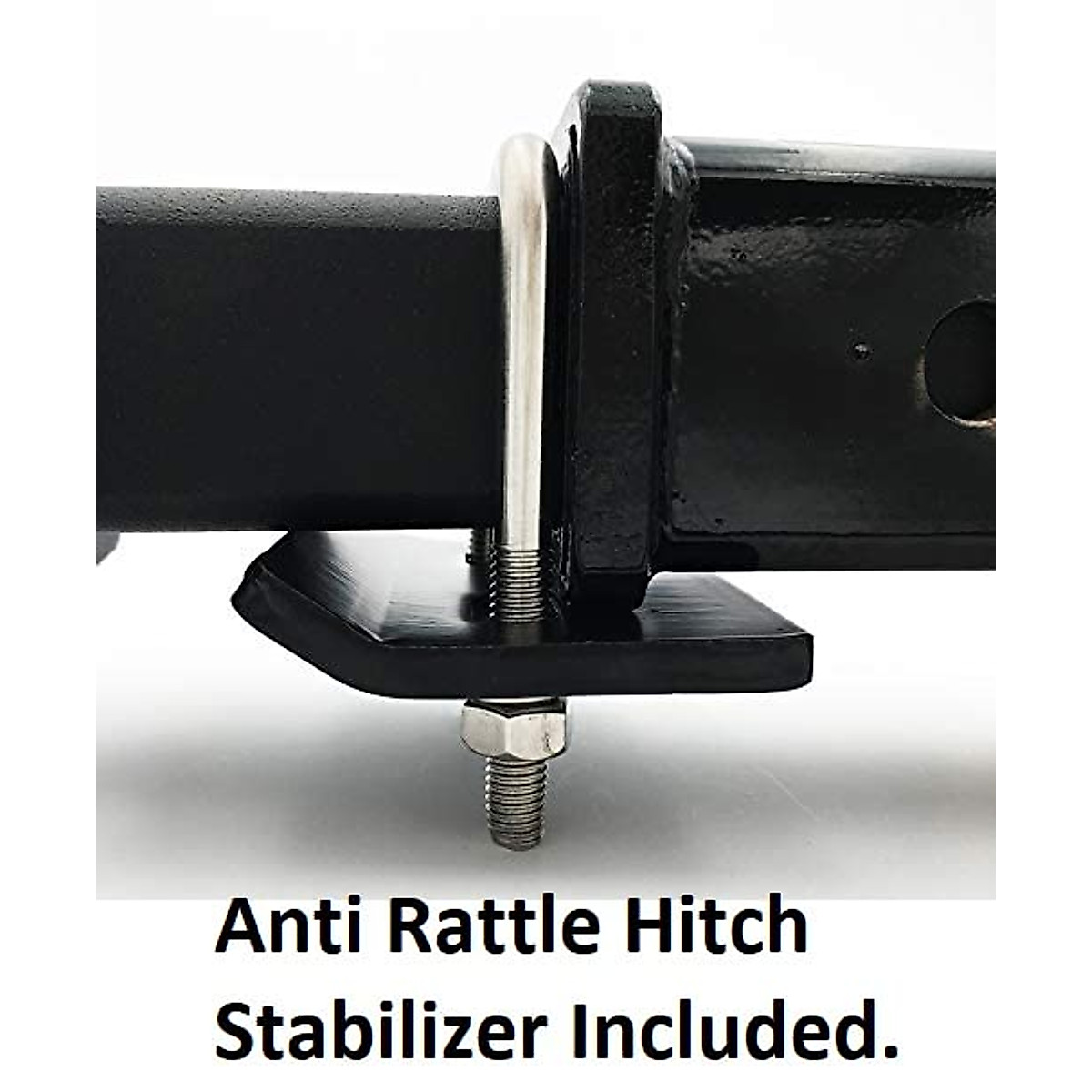 36" x 6.5" Towing Hitch Step Bar Drop Step 2" Receiver Round End Chrome Rear Bumper Guard Universal Truck Trailer