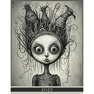 2023 Weekly and Monthly Planner Notebook (Owl Girl): 8.5 x 11 inches - 100 pages - Extra Note Pages
