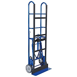 Vestil APPL-1200-66 Steel Appliance Cart with Ratchet, Swivel Rubber Wheels, 1,200 lb. Load Capacity, 66-3/4" Height x 24" Width X 17" Depth