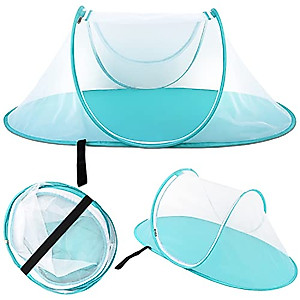 [3 Pack] Extra Large Tabletop Folding Mesh Food Tent with Easy Access Opening - Superior Stitched Food Covers for Outside Events - Wind Resistant Collapsible Food Cover - Picnic Accessories