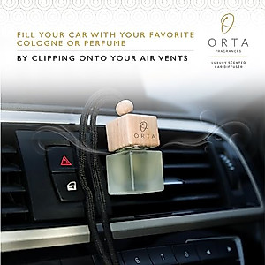 Orta Fragrances No1 Kreed Aventos Inspired Car Air Freshener | Long Lasting Car Diffuser Scents for Men, Women and Unisex | Vent Clip Included | Odor Eliminator Car Accessories | 8ml