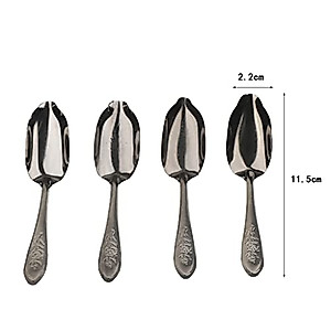 Baosity Bird Cockatiel Parrot Milk Steel Metal Feeding Feed Spoons