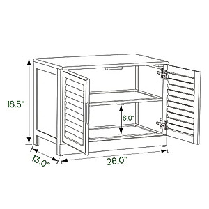 MoNiBloom 2 Tier Bamboo Shoe Rack, Free Standing Shoe Shelf Oragnizer Storage Cabinet with Shutter Door for 6-10 Pairs Entryway Hallway Office Bedroom, Natural