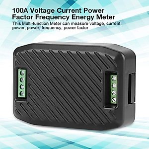 AC Current Voltage Power Energy Frequency Power Factor Communication Module Meter 100A Ammeter Voltmeter Multimeter Voltage Current Power Factor Frequency Energy Tester Meter PZEM-016 PEACEFAIR