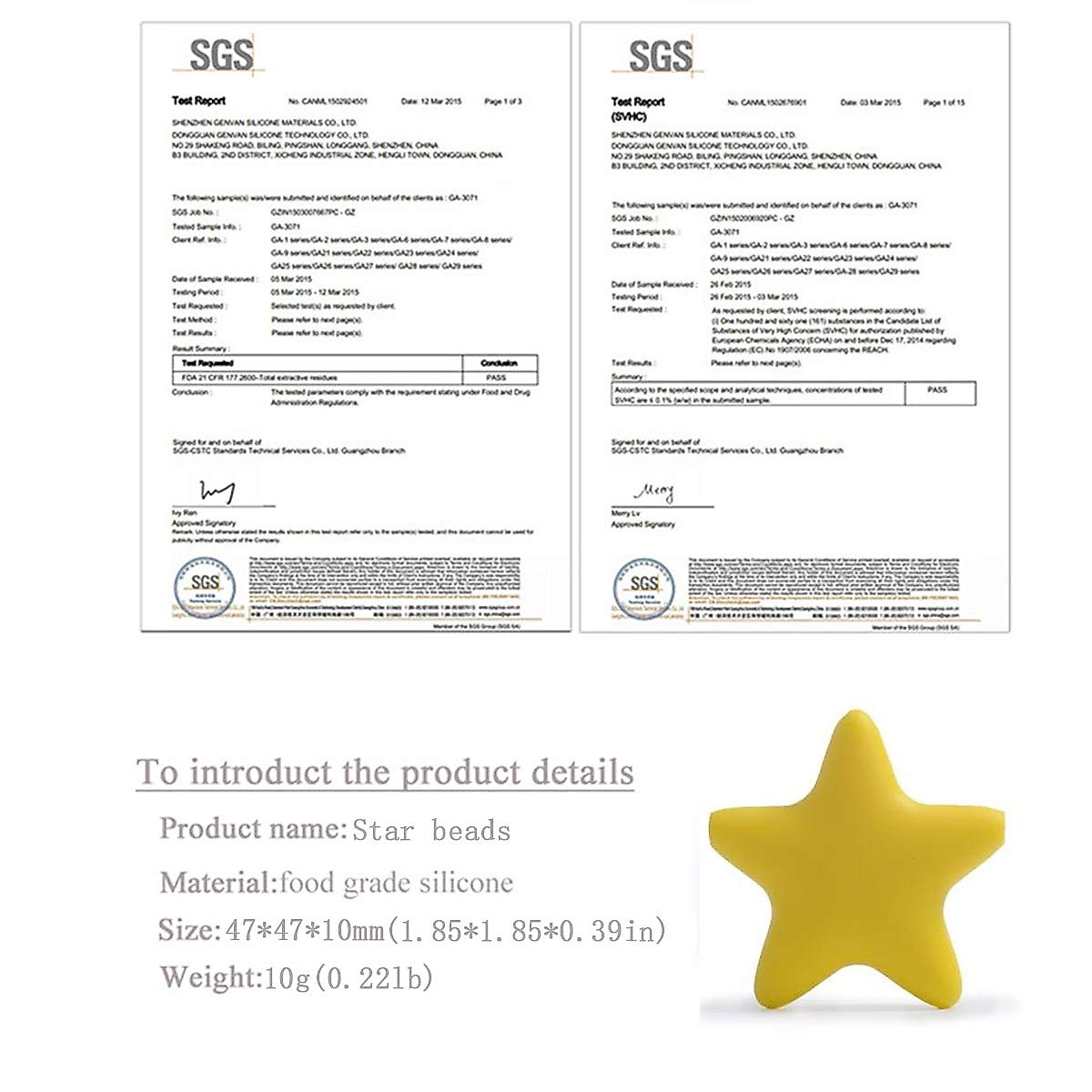 11pcs Mini Cute Silicone Five-Pointed Star Bead Animal Silicone Star Beads for DIY Beading Mom Nursing NecklacePendant Accessories (Mix Color)