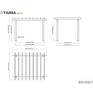 Sojag Yamba 10 ft. x 13 ft. Pergola