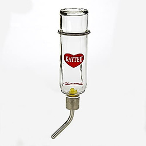 Kaytee Chew-Proof Water Bottle for Pet Rabbits, Ferrets, Guinea Pigs and Chinchillas, 12 oz